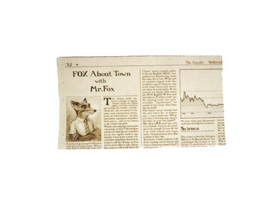 Mr Fox Newspaper | The Society Of The Crossed Keys